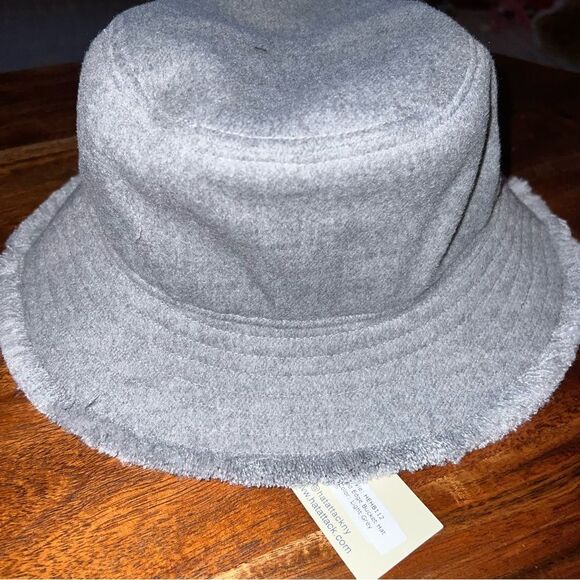 Hat Attack | Accessories | Hat Attack Frayed Edge Bucket Hat Light Grey ...